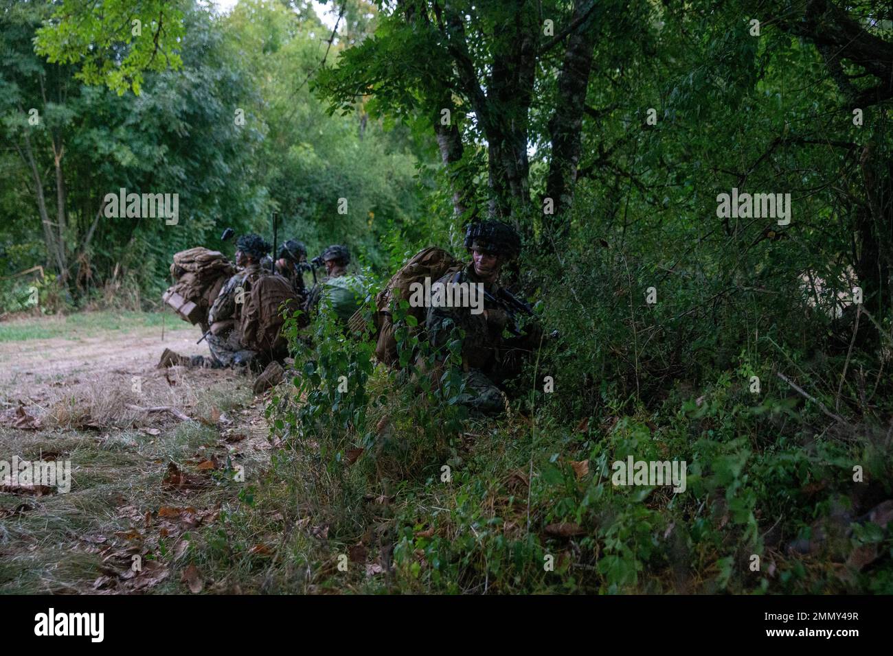 U.S. Marines with 2d Battalion, 8th Marine Regiment, 2d Marine Division ...