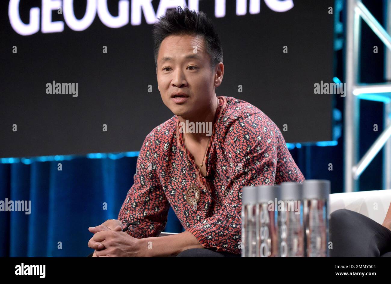 Albert Lin participates in the "Explorer" panel during the National ...