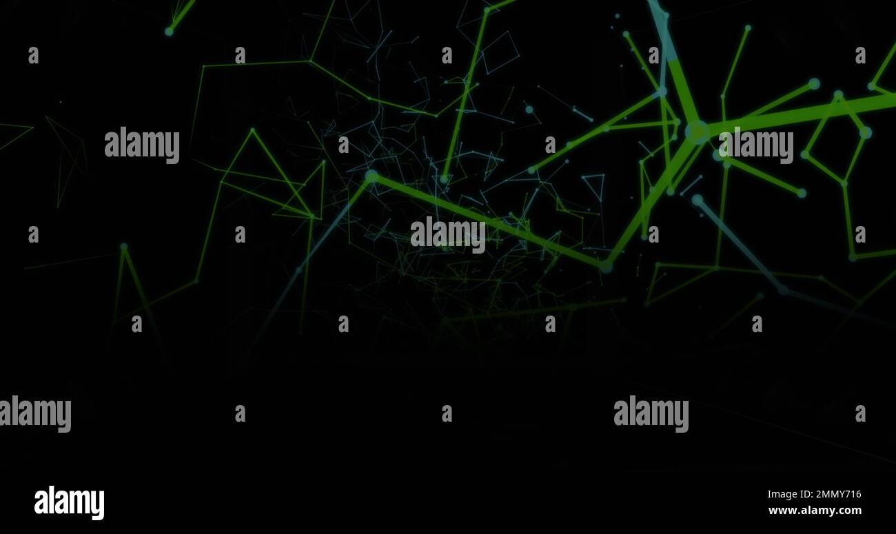 Composition of multiple shapes over black background Stock Photo - Alamy