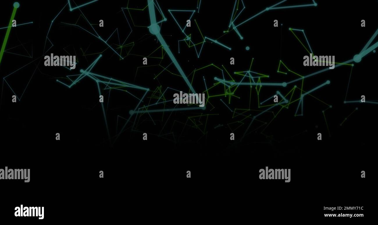 Composition of multiple shapes over black background Stock Photo - Alamy