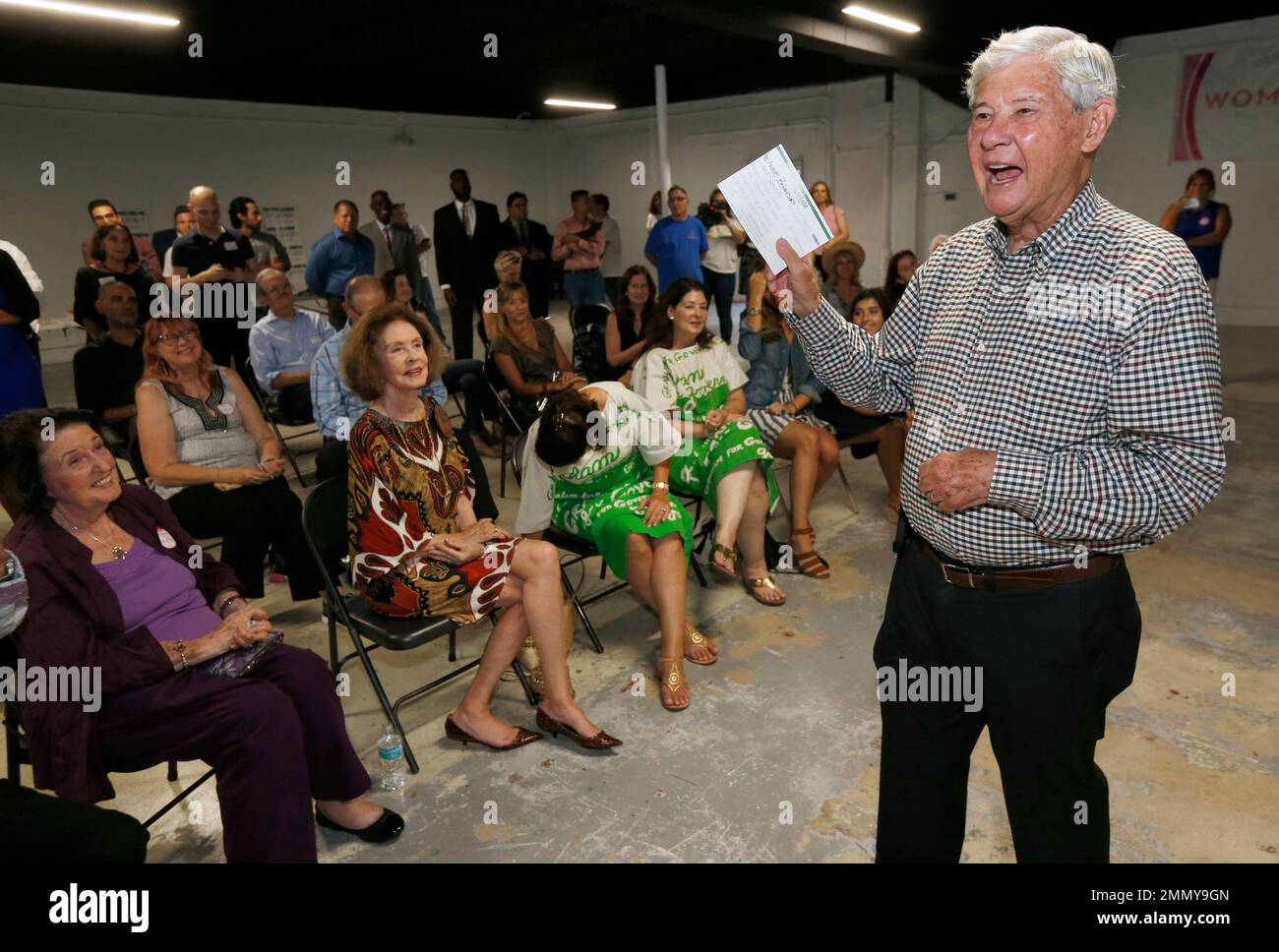 Former Florida Gov. and Senator, Bob Graham speaks as he and other ...