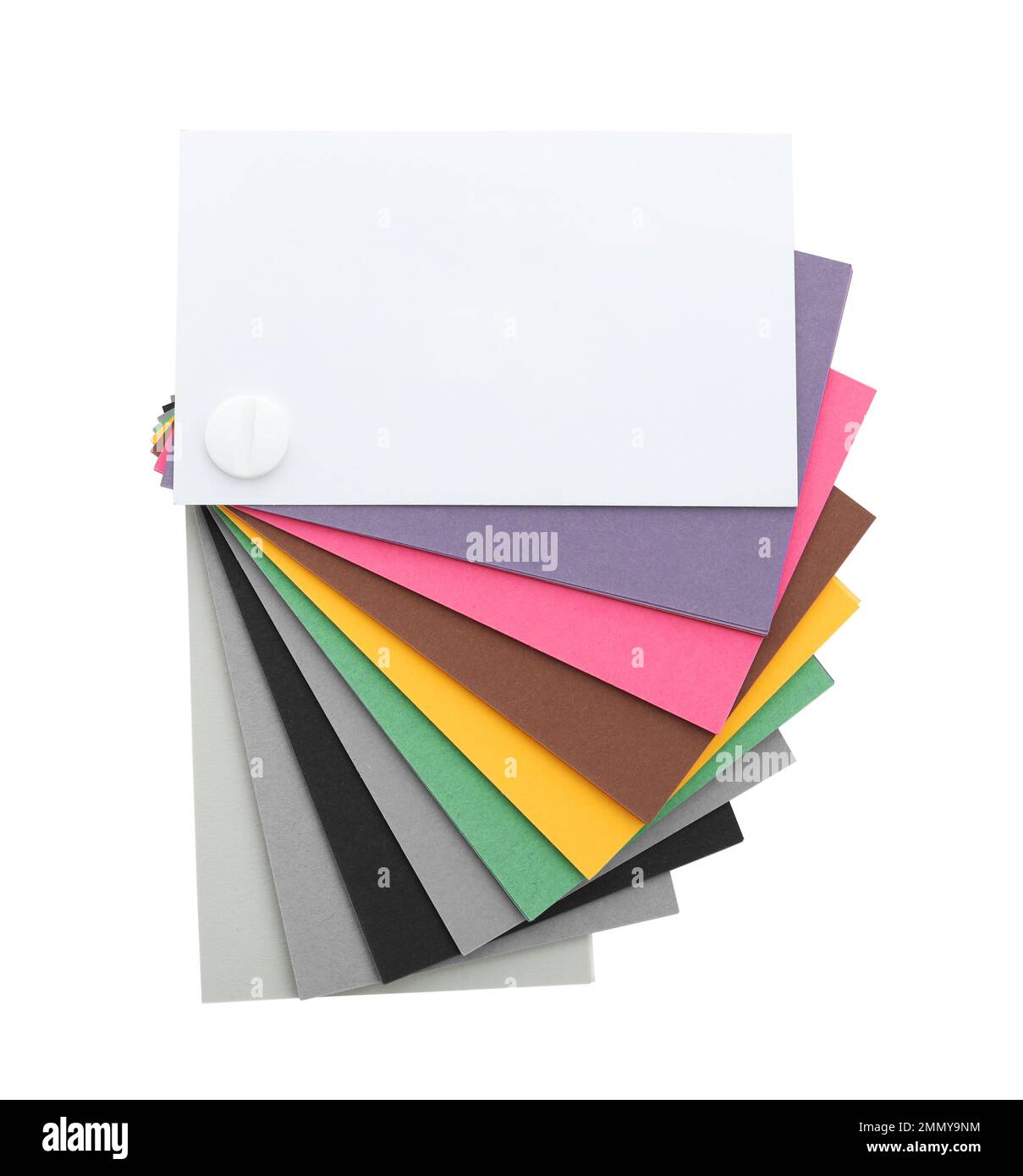 Color palette samples isolated on white, top view Stock Photo - Alamy