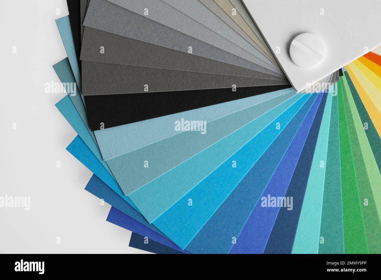 Color palette on white background, top view Stock Photo - Alamy