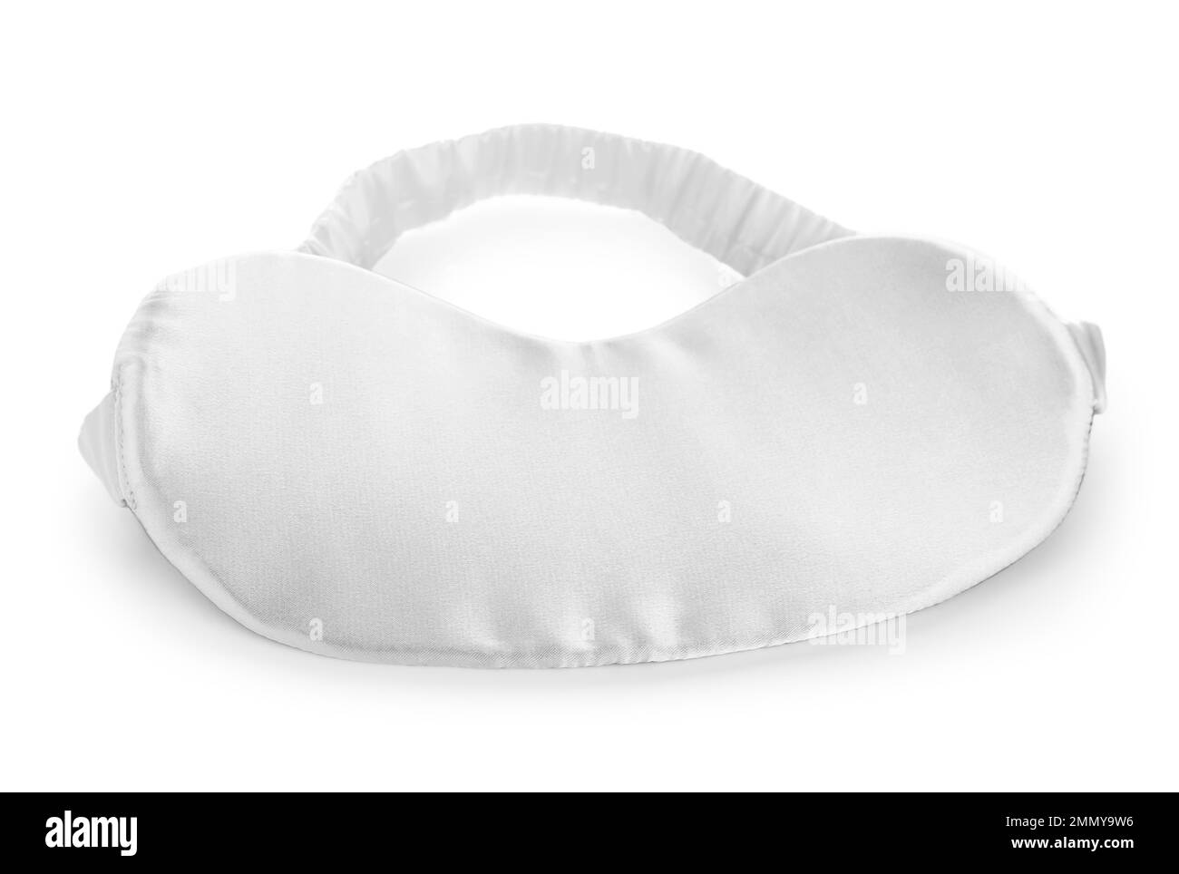 Silk sleeping eye mask isolated on white. Bedtime Stock Photo - Alamy