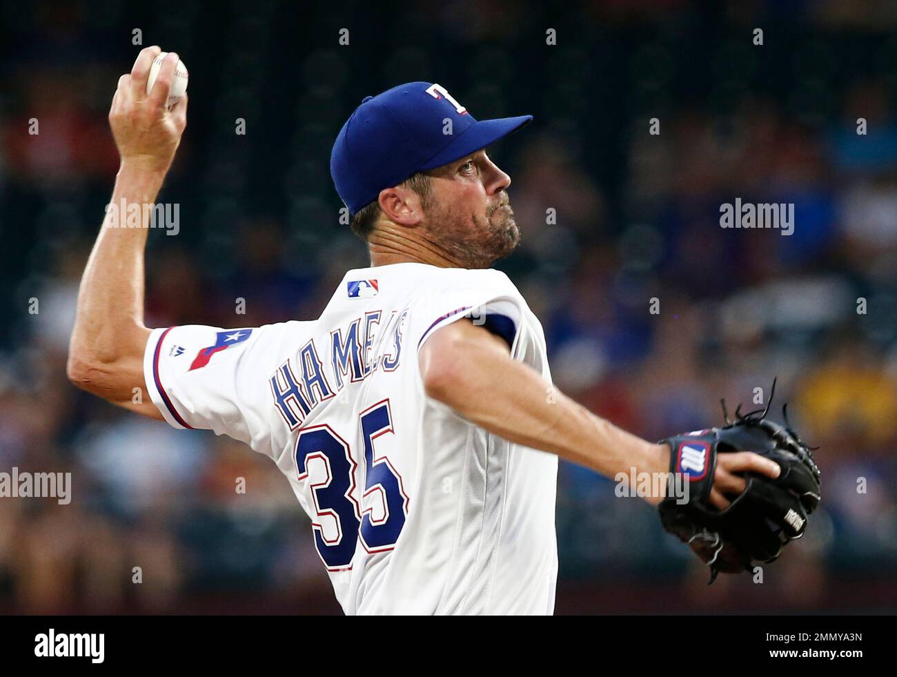 Texas Rangers Starting Pitcher Cole Hamels Delivers Against The Oakland