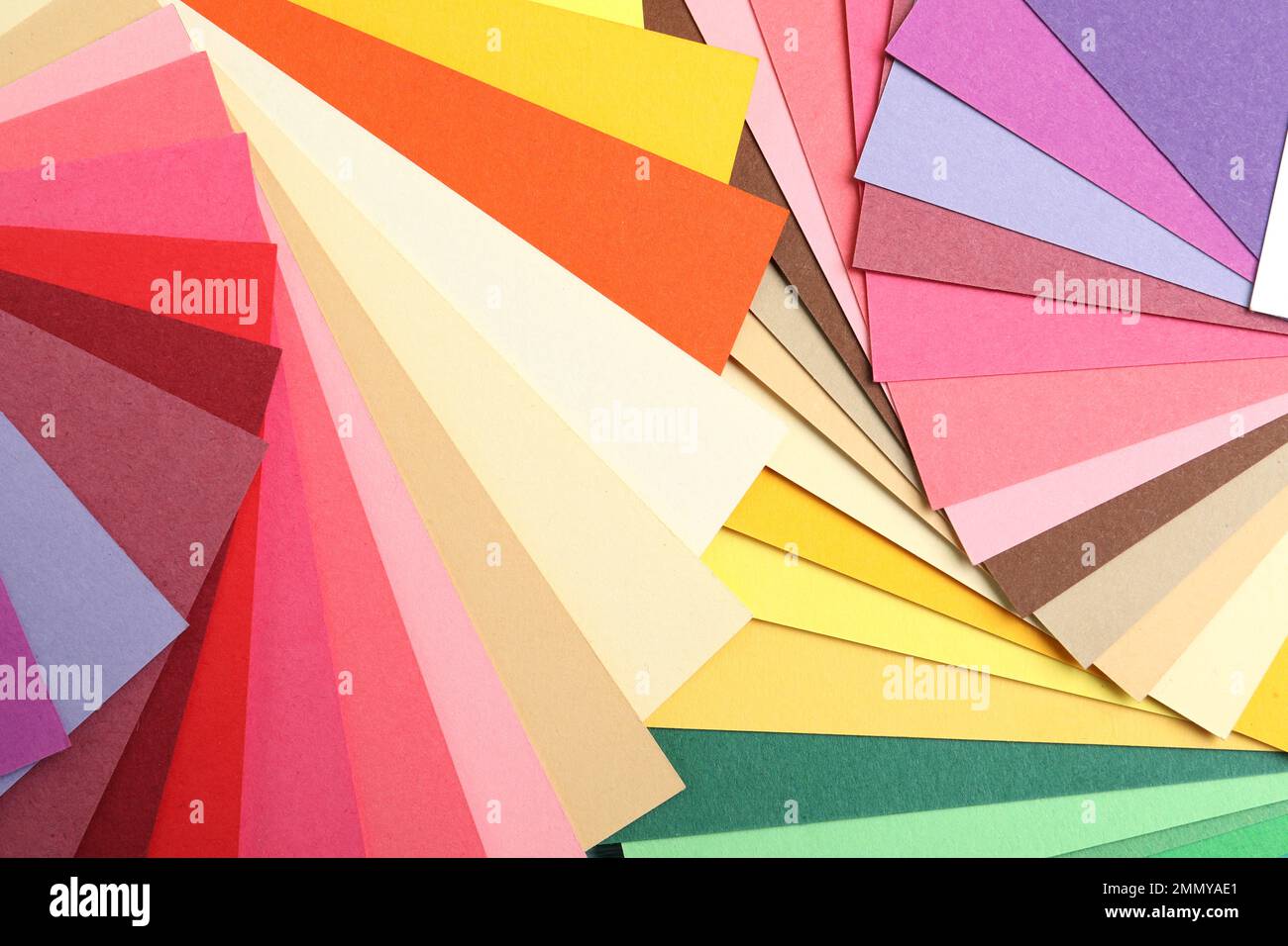 Color palettes as background, top view. Professional samples Stock ...