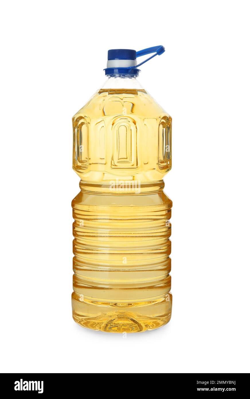 Cooking oil in plastic bottle isolated on white Stock Photo - Alamy