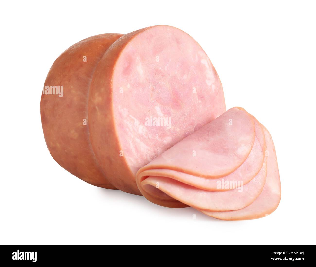Sliced ham isolated on Cut Out Stock Images & Pictures - Alamy