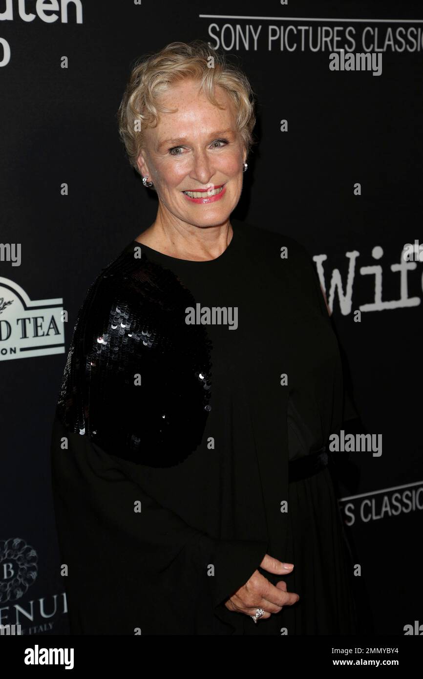 Glenn Close arrives at the LA Premiere of "The Wife" at the Pacific ...