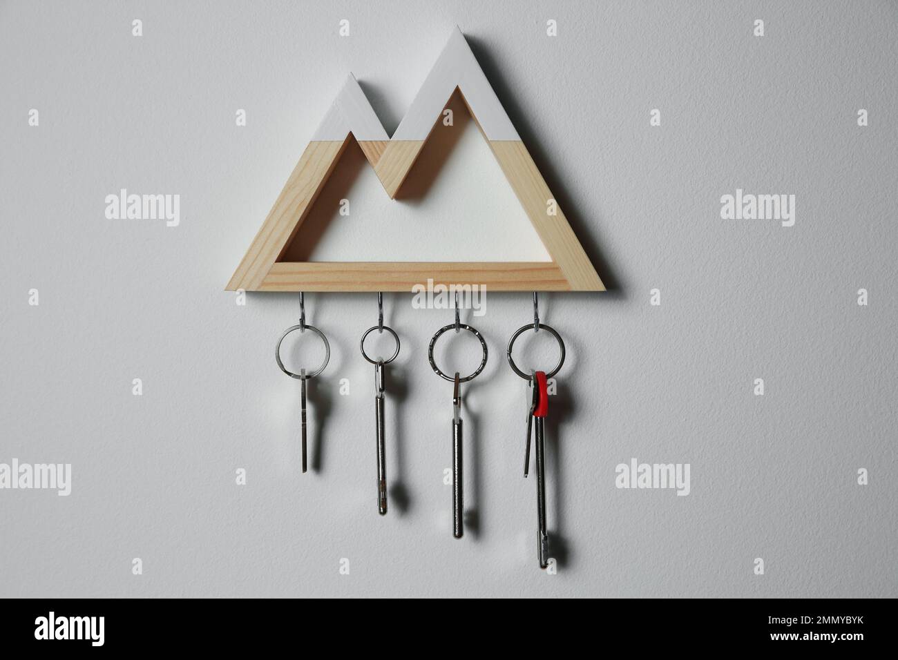 Wooden key holder house shape hi-res stock photography and images - Alamy