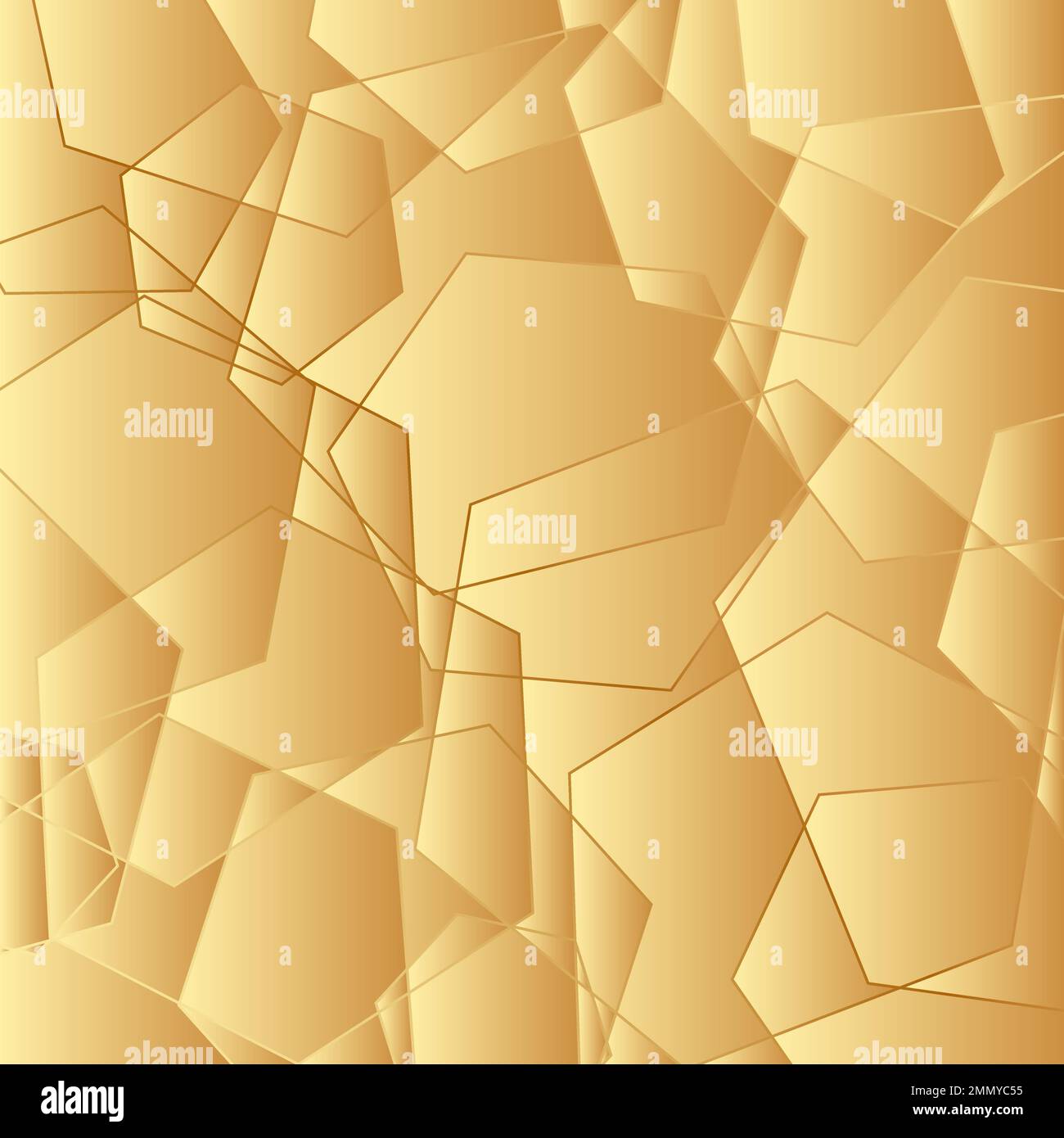 Vector geometric drawing of polygons with a gradient and a stroke ...