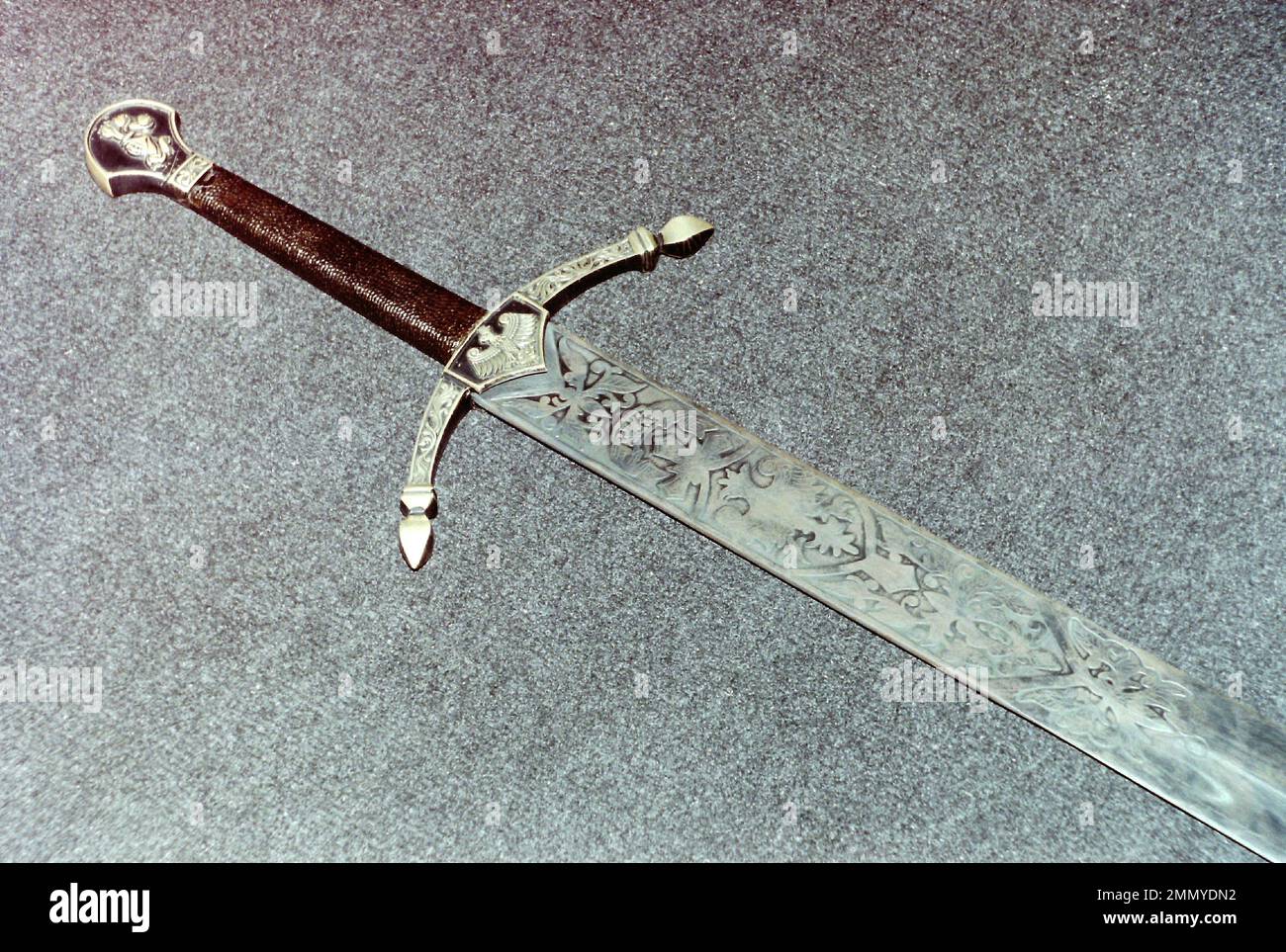Historical sword from the collection of weapons in one of the Riga ...