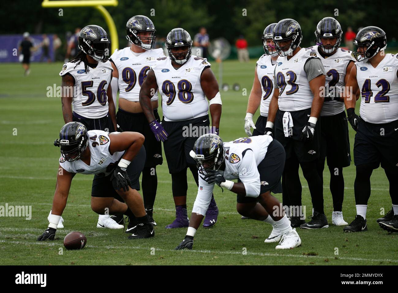Baltimore Ravens defensive tackle Brandon Williams (98) watches as ...
