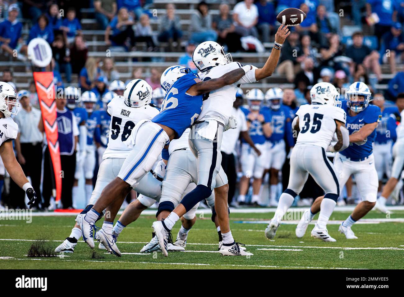 U.S. AIR FORCE ACADEMY, Colo. – Air Force's Vince Sanford tackles ...