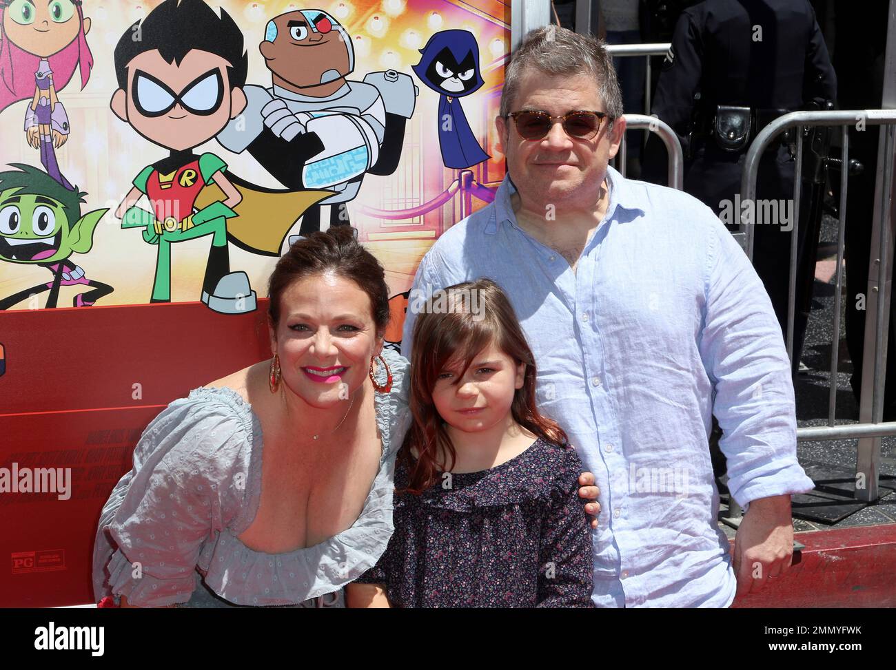 Meredith Salenger, from left, Alice Rigney Oswalt and Patton Oswalt ...