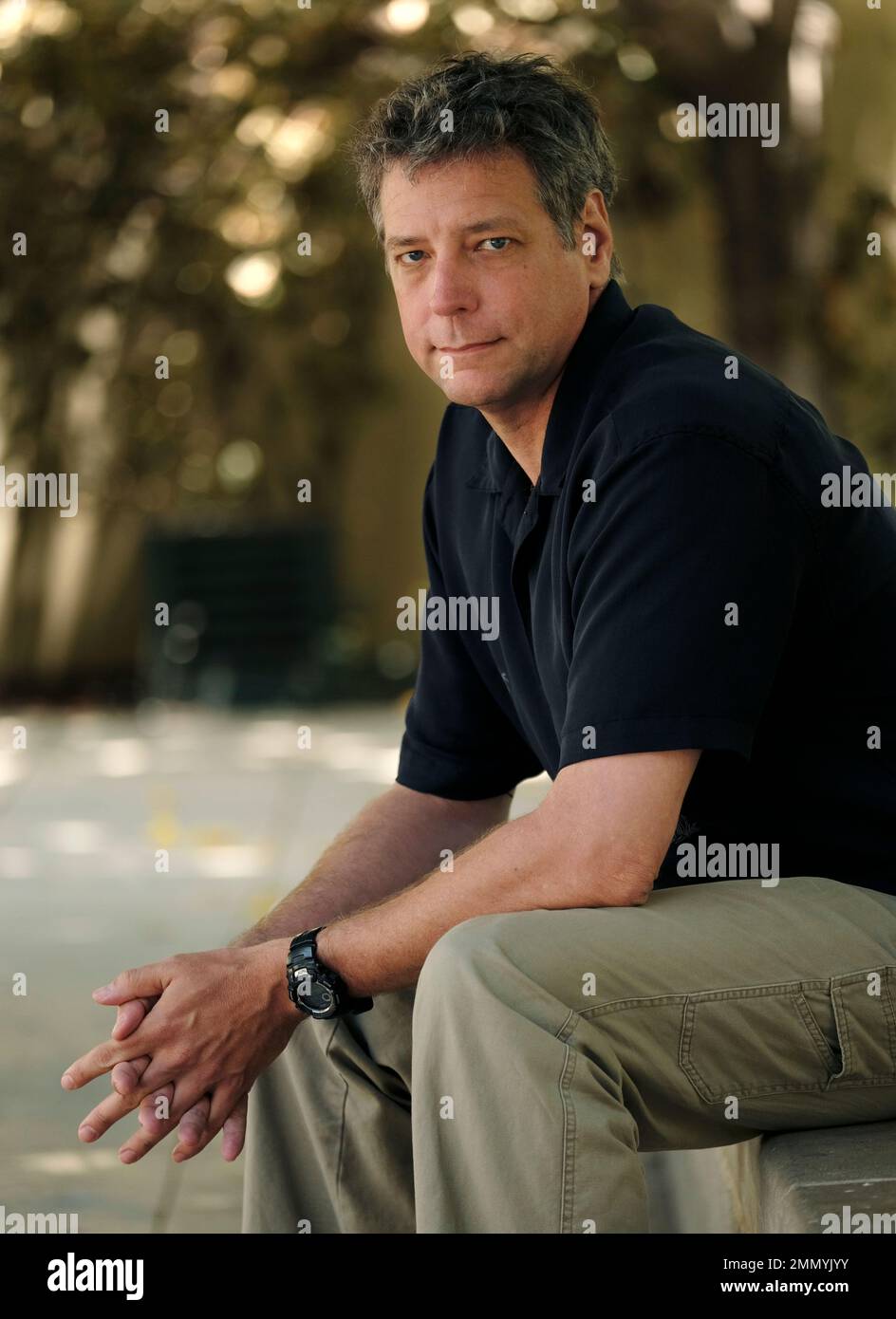 In this June 20, 2018 photo, Michael Scott Moore, author of "The Desert ...