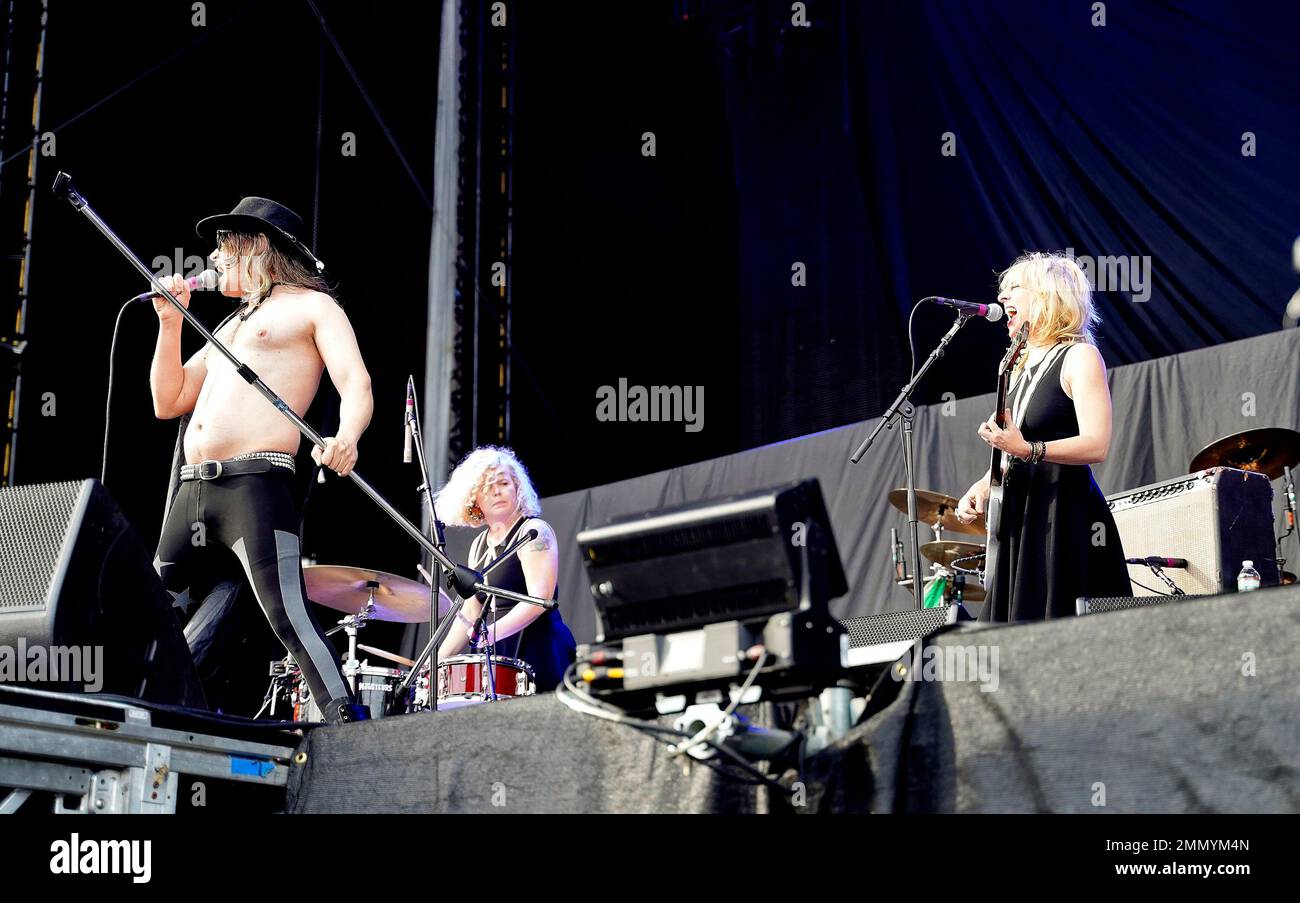 The Boston-based American rock band The Monsieurs with lead vocalist ...