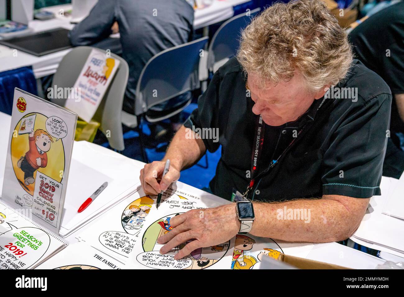 Family Circus cartoonist, Jeff Keane, signs autographs at the National ...