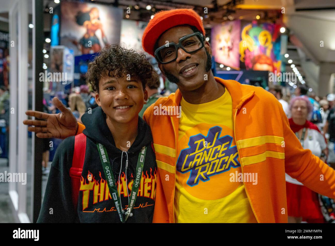 "DJ Lance Rock", Lance Robertson, of "Yo Gabba Gabba", poses with ...