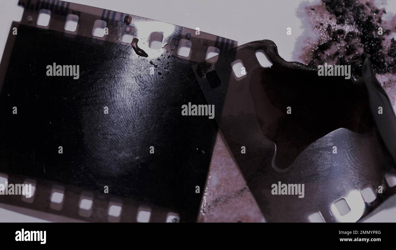 Conceptual cover - forensic evidence close-up of fingerprint on burnt ...