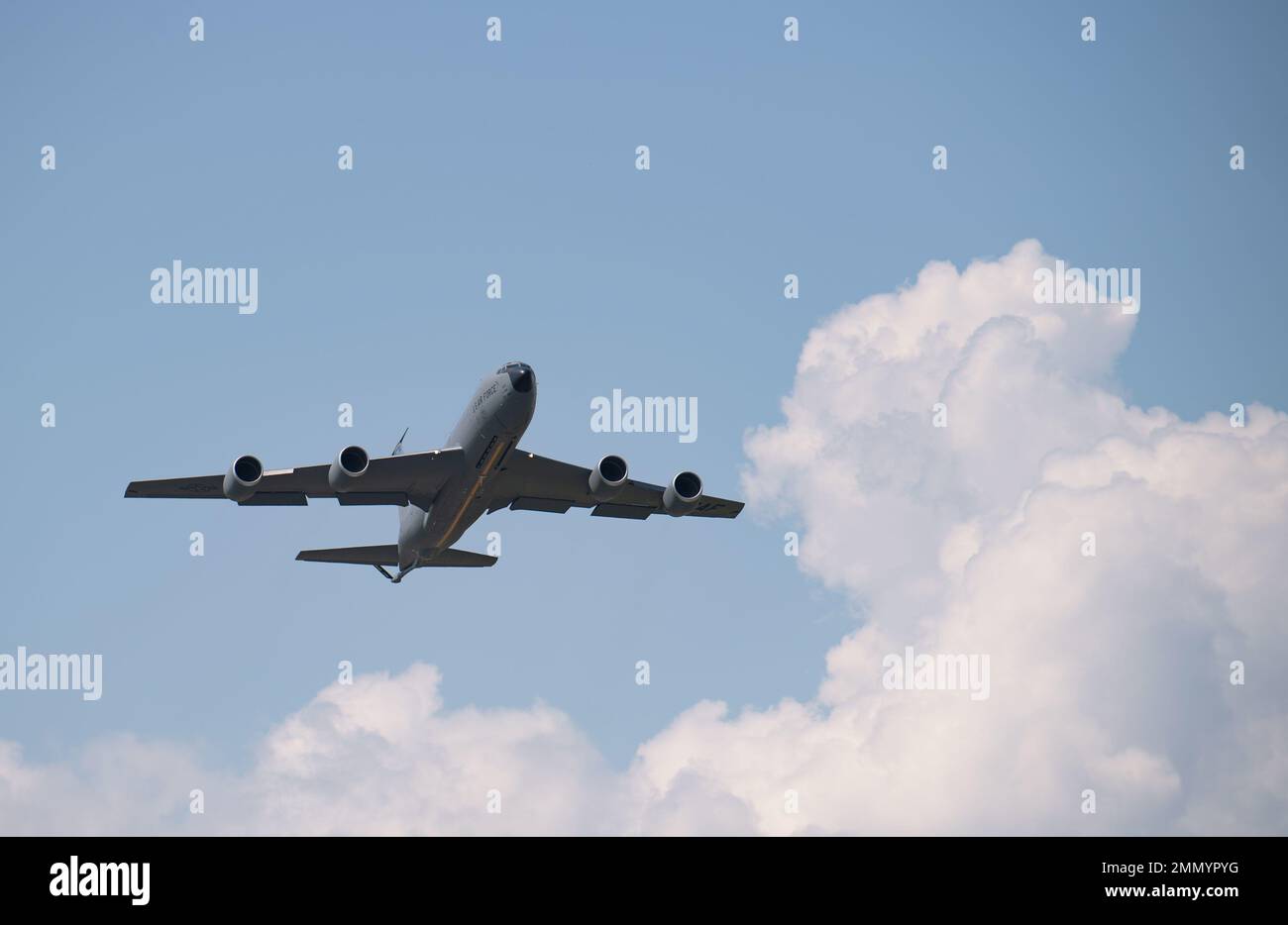 A KC-135 Stratotanker aircraft assigned to the 6th Air Refueling Wing ...