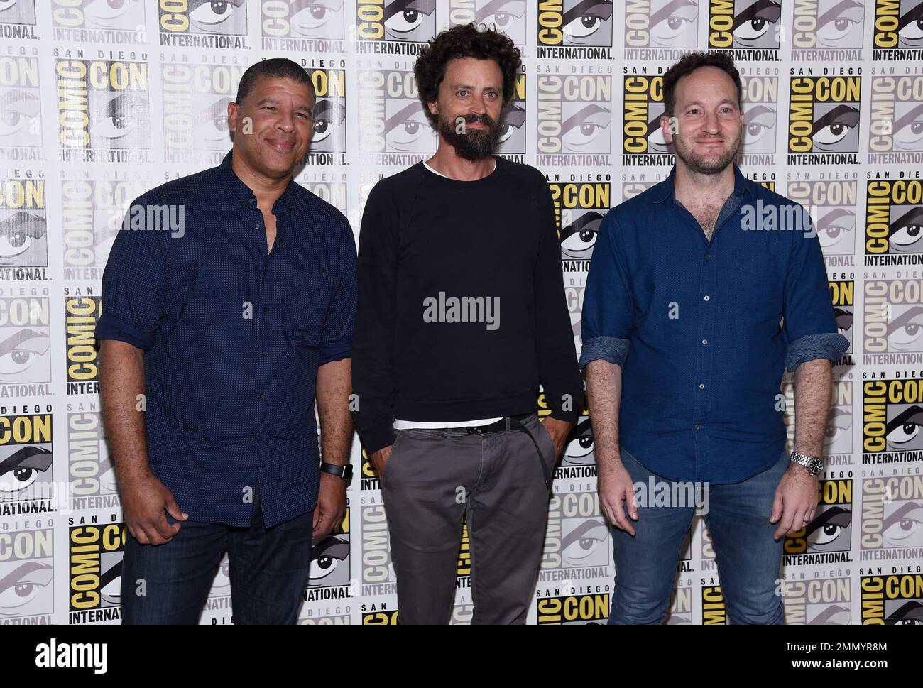Peter Ramsey, from left, Robert Persichetti Jr. and Rodney Rothman ...
