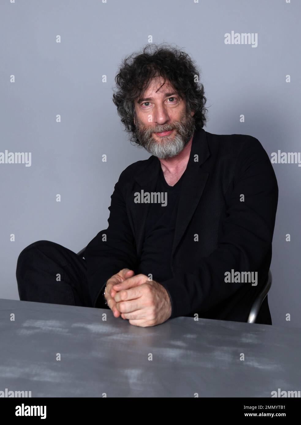 Neil Gaiman poses for a portrait to promote Amazon Studios on day two ...