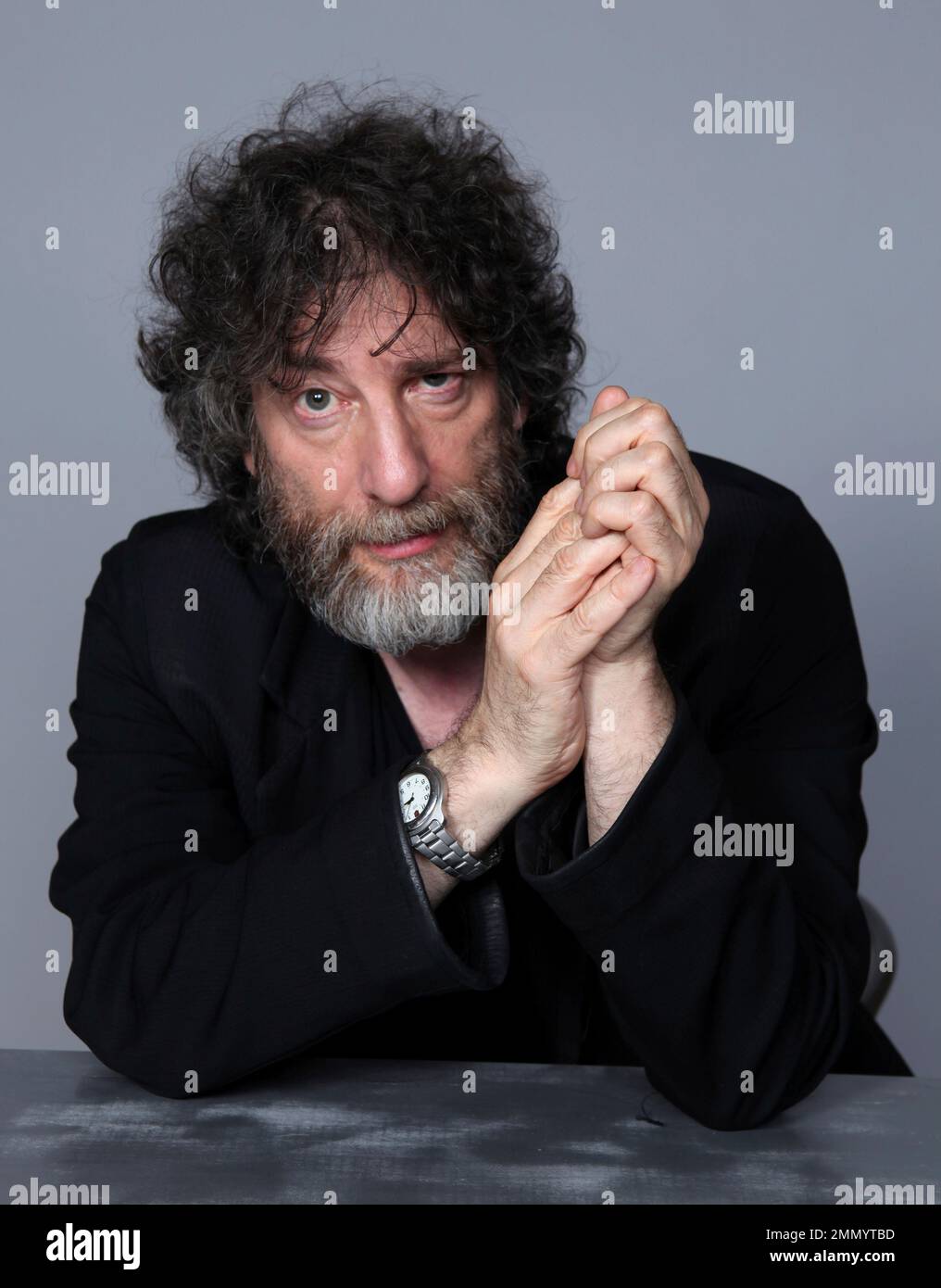 Neil Gaiman poses for a portrait to promote Amazon Studios on day two ...