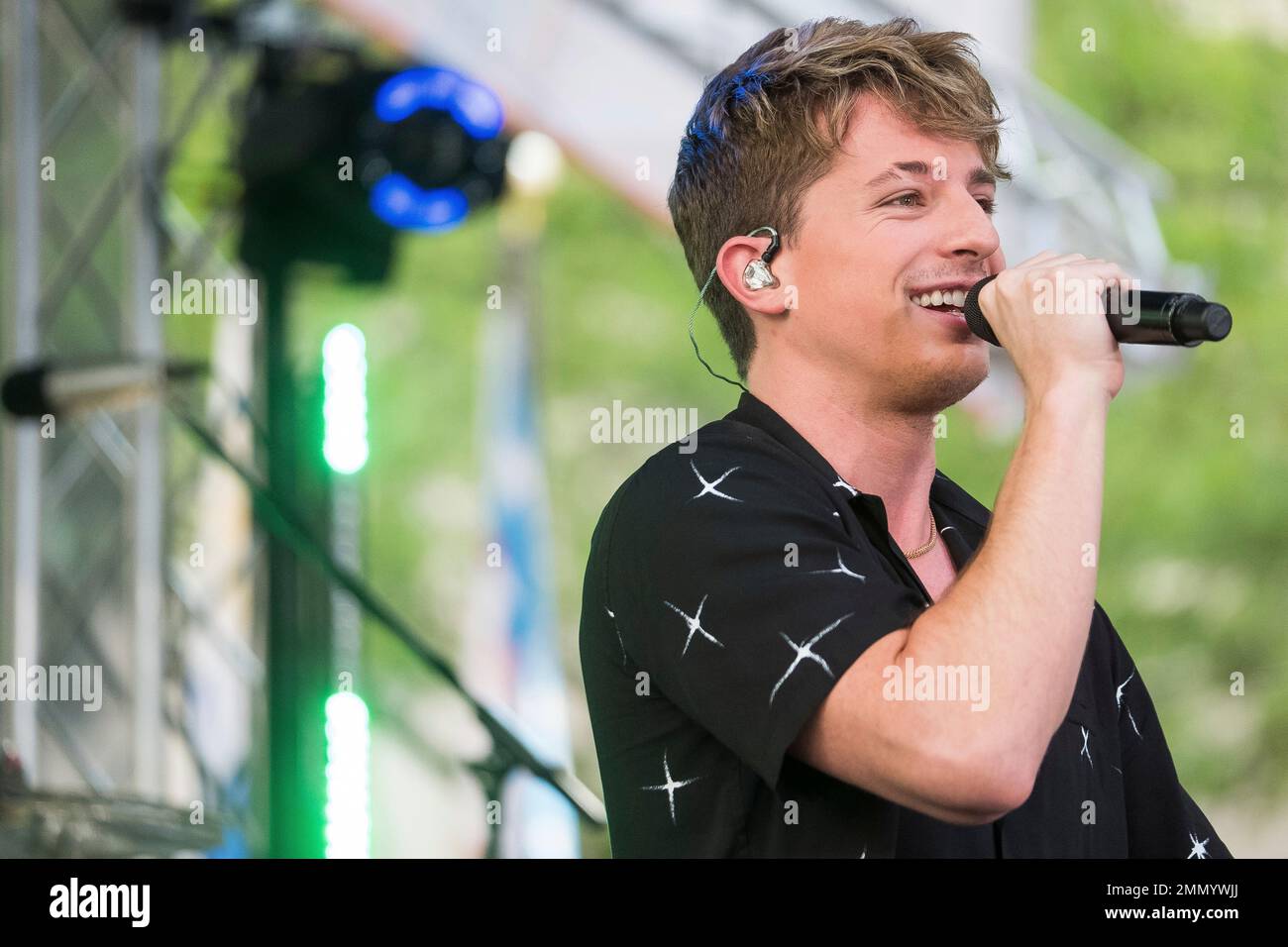 Charlie Puth performs on NBC's Today show at Rockefeller Plaza on ...