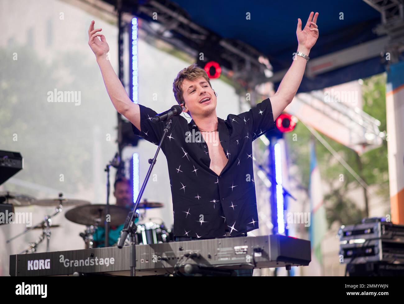 Charlie Puth performs on NBC's Today show at Rockefeller Plaza on ...