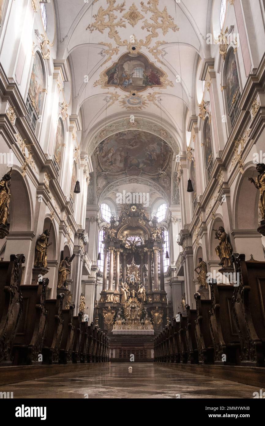 Beautiful church interiors of Munich Stock Photo - Alamy