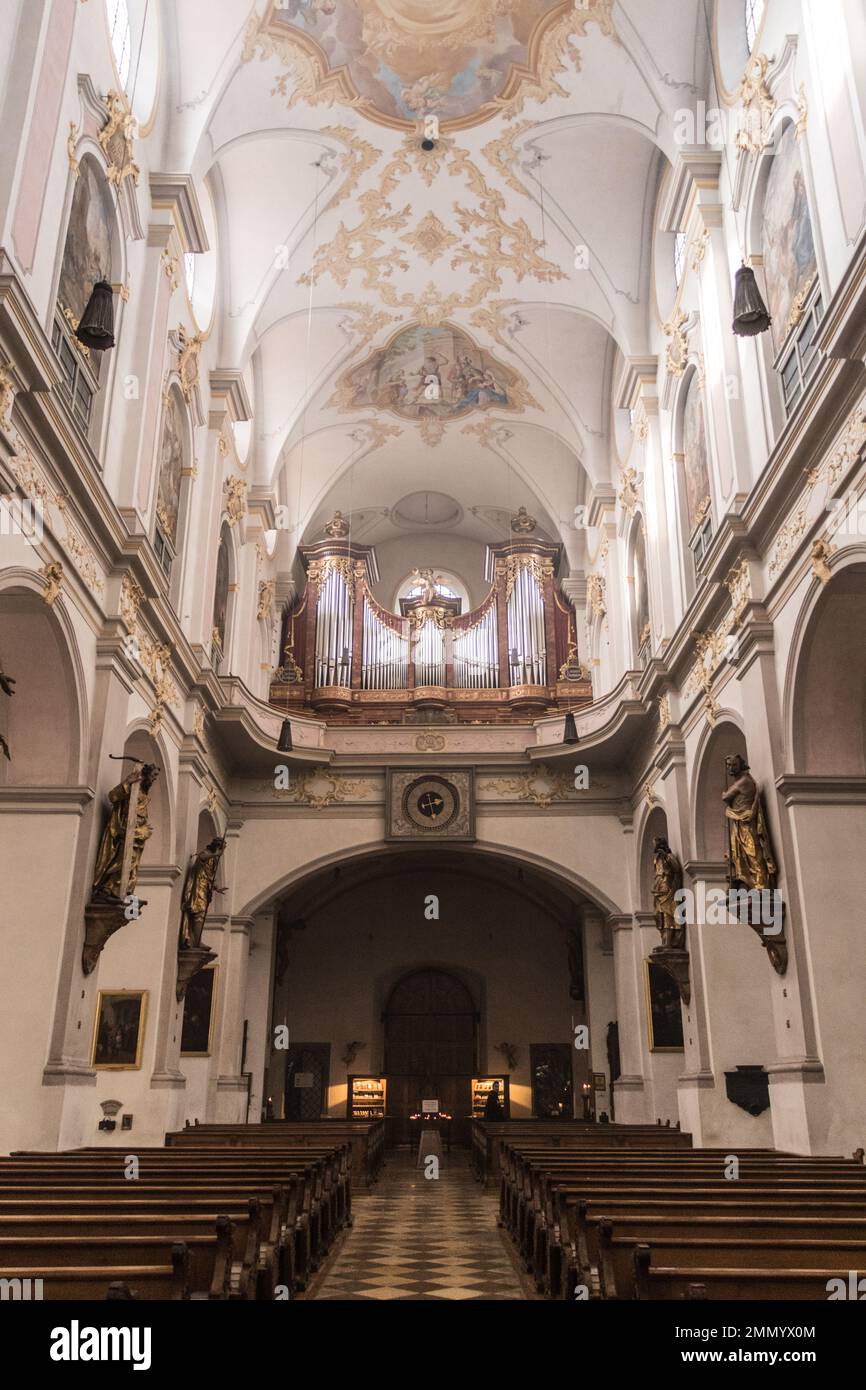 Beautiful church interiors of Munich Stock Photo - Alamy