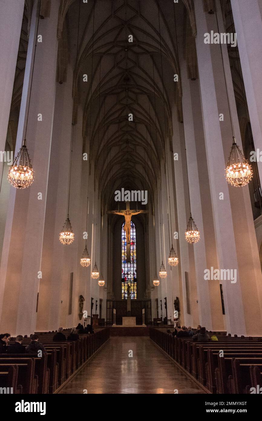 Beautiful church interiors of Munich Stock Photo - Alamy
