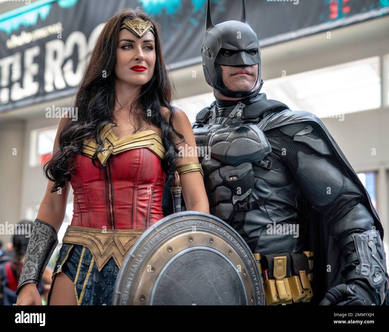 Jessica Davis and Armando Abarca from Los Angeles, CA dressed as Wonder ...