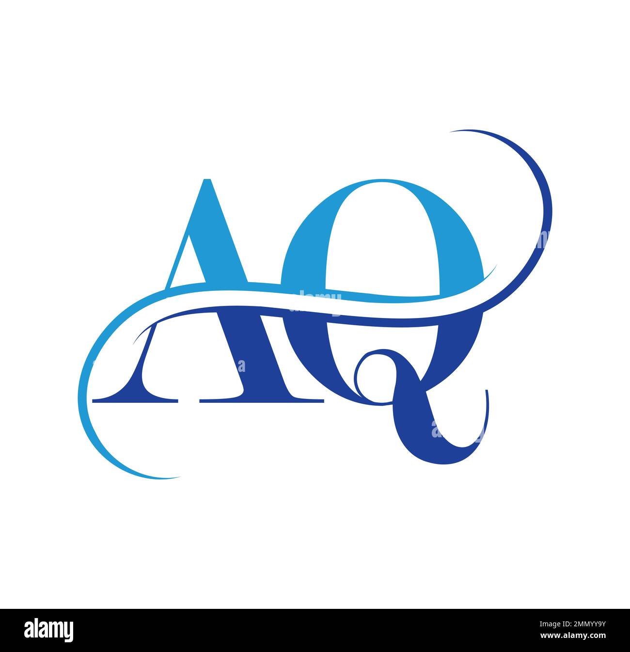 Monogram Logo Vector Sign illustration in white background isolated for ...