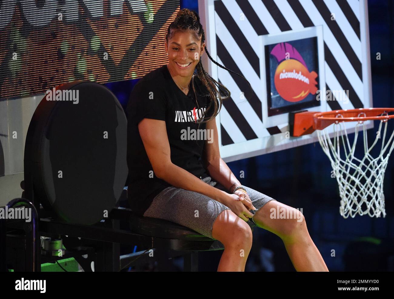 WNBA basketball player Candace Parker, of the Los Angeles Sparks ...