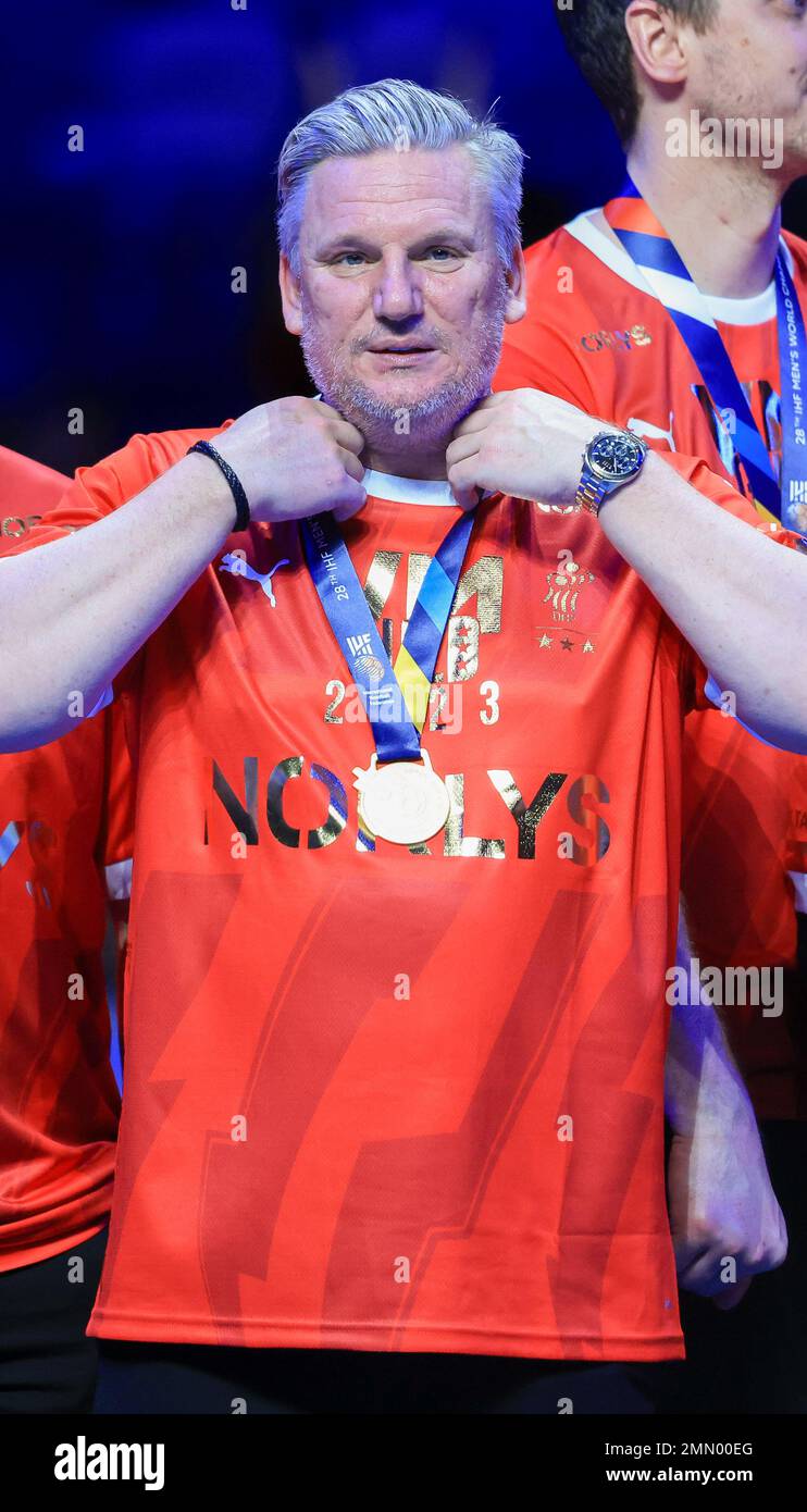 Stockholm, Sweden. 29th Jan, 2023. Handball: World Cup, final France ...