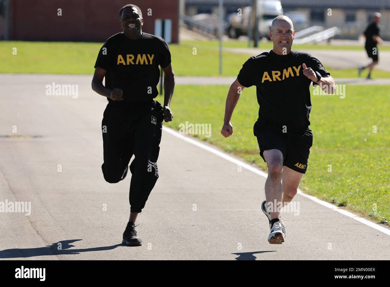 U.S. Army Master Sgt. Herman Walker Jr, company first sergeant, and U.S ...