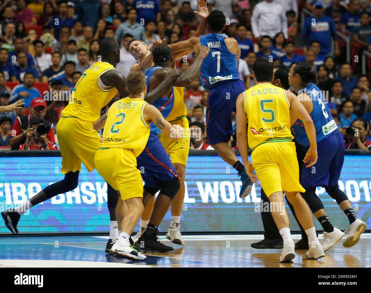FILE - In this July 2, 2018, file photo, Philippines' Jason William (7 ...