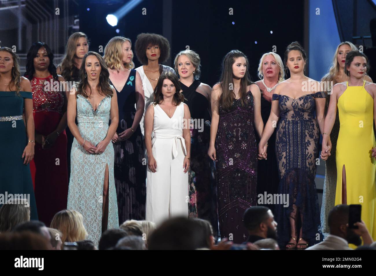 Recipients Of The Arthur Ashe Award For Courage Appear On Stage At The