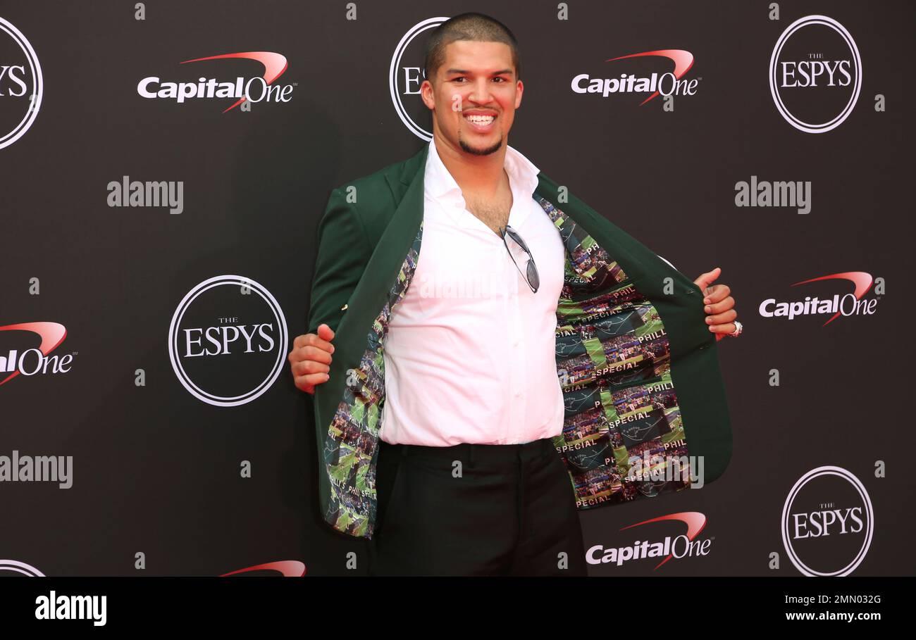 Chicago Bears' Trey Burton arrives at the ESPY Awards at Microsoft ...