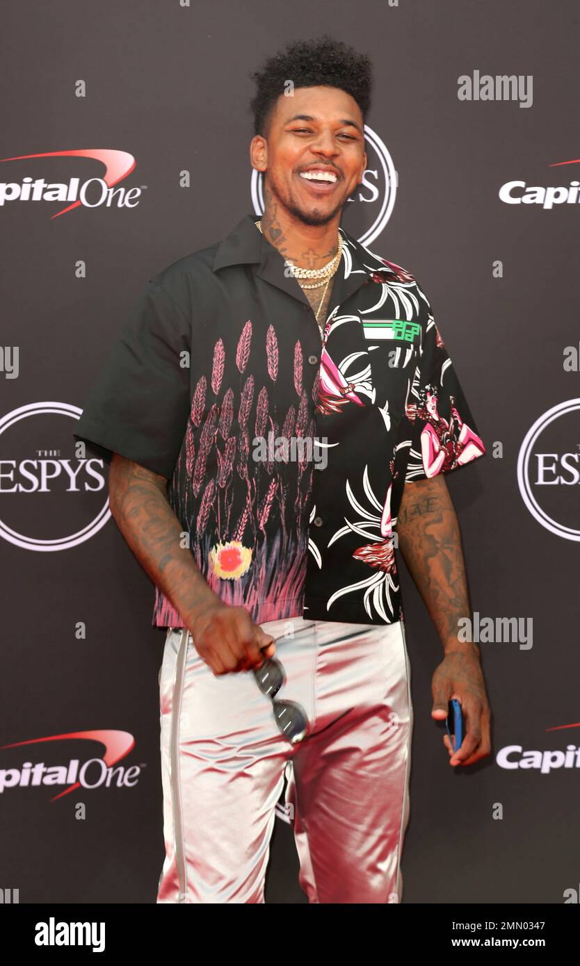 NBA basketball player Nick Young, of the Golden State Warriors, arrives ...