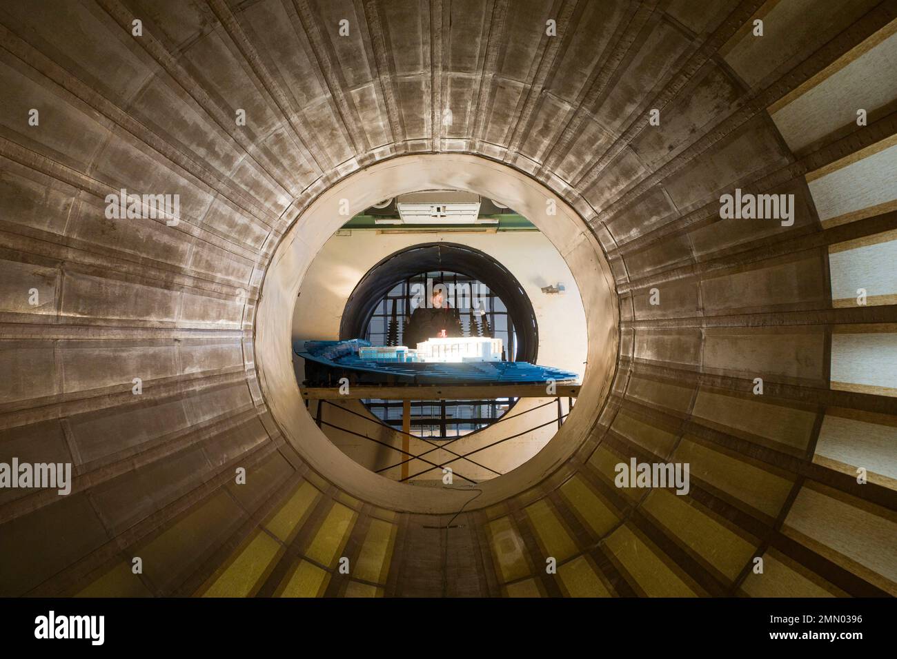 France, Paris, the Gustave Eiffel wind tunnel, laboratory built by ...