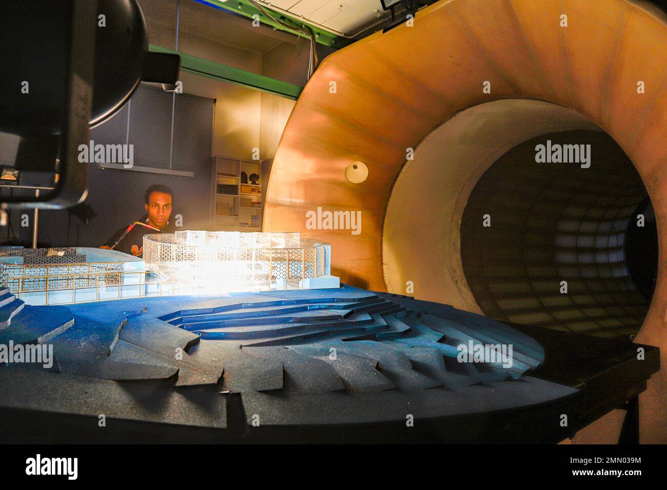 France, Paris, the Gustave Eiffel wind tunnel, laboratory built by ...