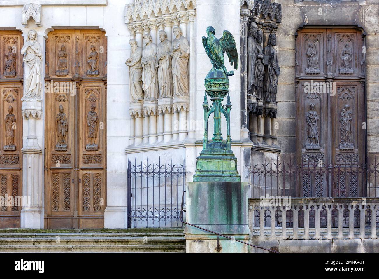 France, Meurthe et Moselle, Nancy, the central gate, the statue of ...