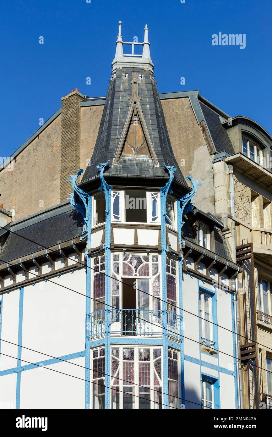 France, Meurthe et Moselle, Nancy, the Art Nouveau building Genin Louis ...