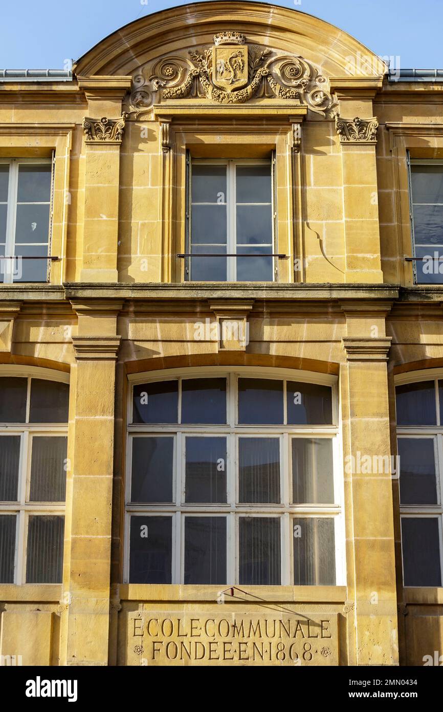 France, Meurthe et Moselle, Nancy, facade of Didion Raugraff primary ...