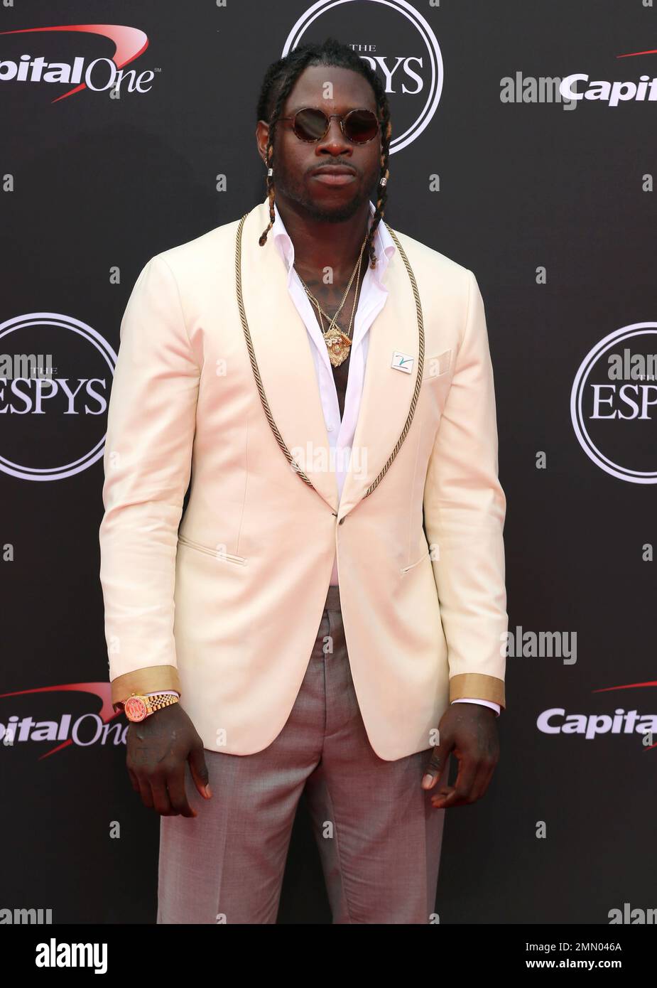 NFL football player Jay Ajayi, of the Philadelphia Eagles, arrives at ...
