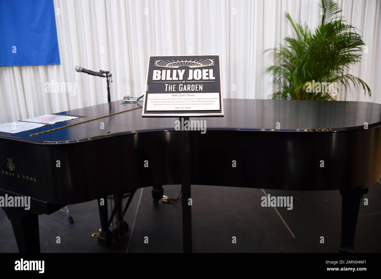Musician Billy Joel's piano that will be on display as a permanent ...