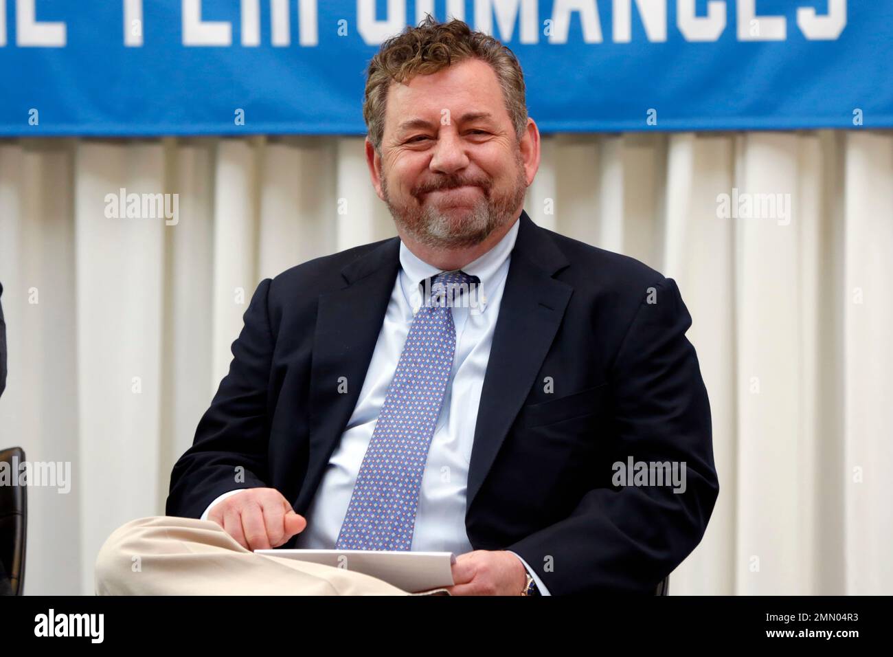 Madison Square Garden Chairman & CEO James Dolan attends the ceremony ...